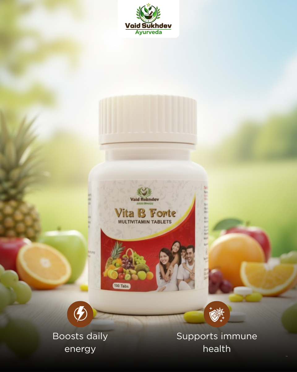 Vita B Forte – Ayurvedic Multivitamin Tablets – Vaid Sukhdev Ayurveda